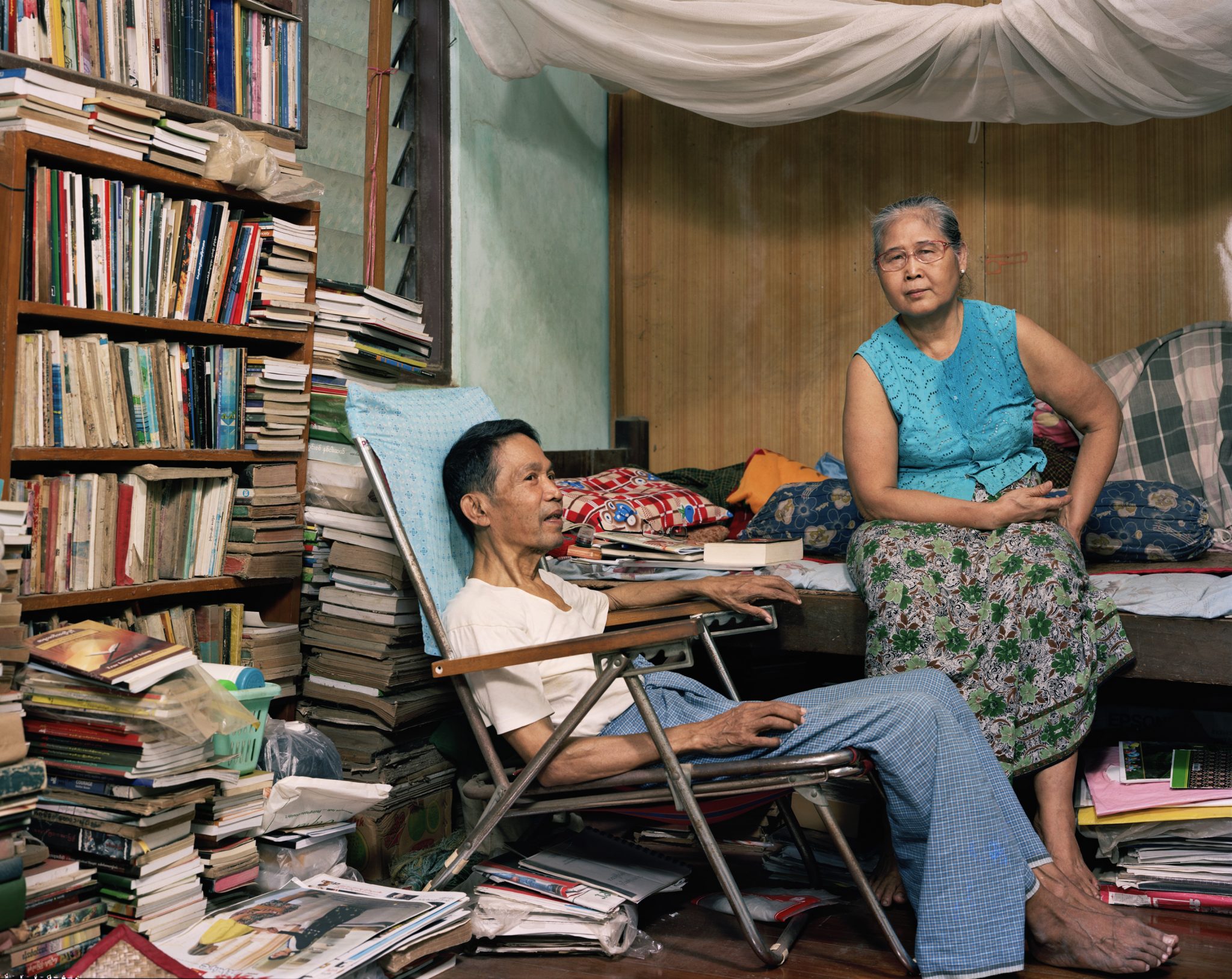 Main character poet Maung Aung Pwint and his wife - Whitechapel Gallery