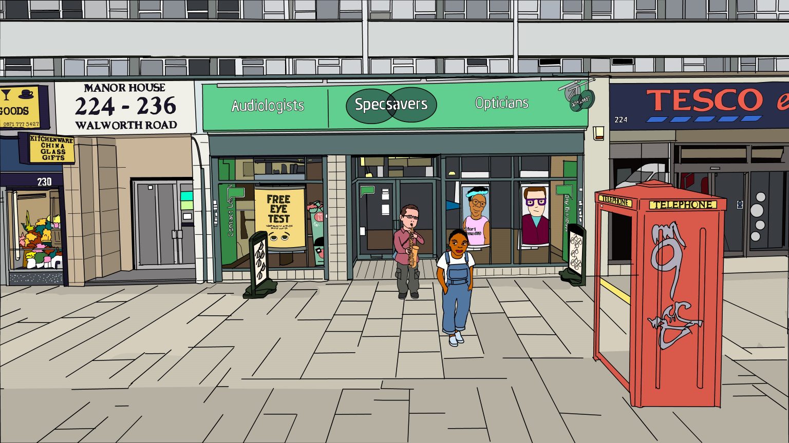 Janette Parris, Catching Up (animation still), (2020) 2020 Courtesy the ...