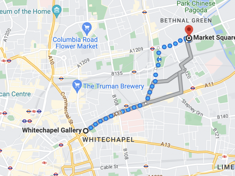 Globe Town Mural - Whitechapel Gallery