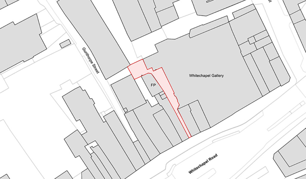 Angel Alley map - Msoma drawing - Whitechapel Gallery